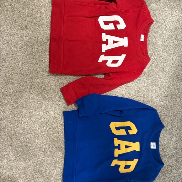 GAP | Shirts & Tops | Kids Gap Logo Red And Blue Sweatshirts | Poshmark